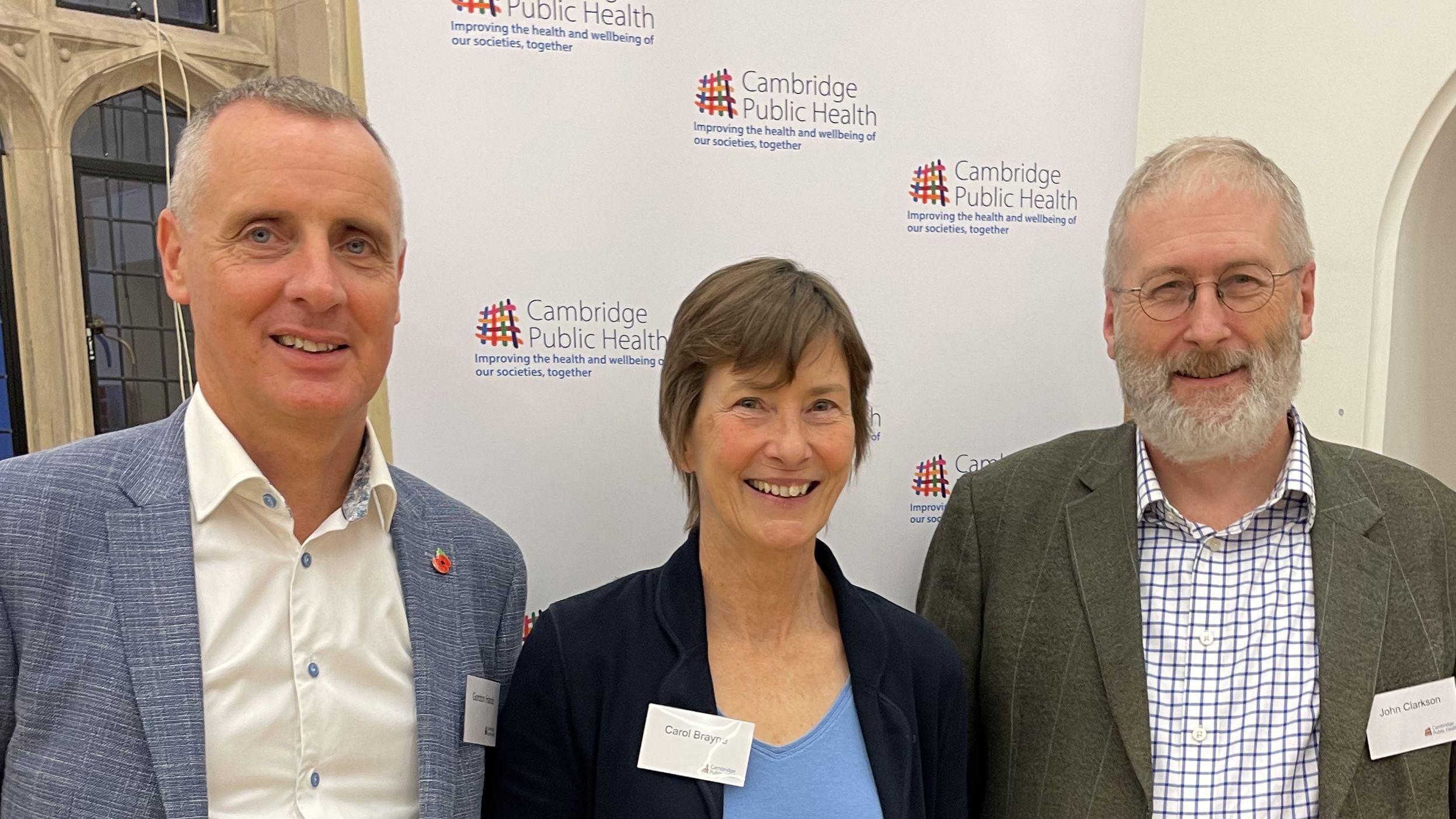 Co-directers at Cambridge Public Health showcase event in November 2023